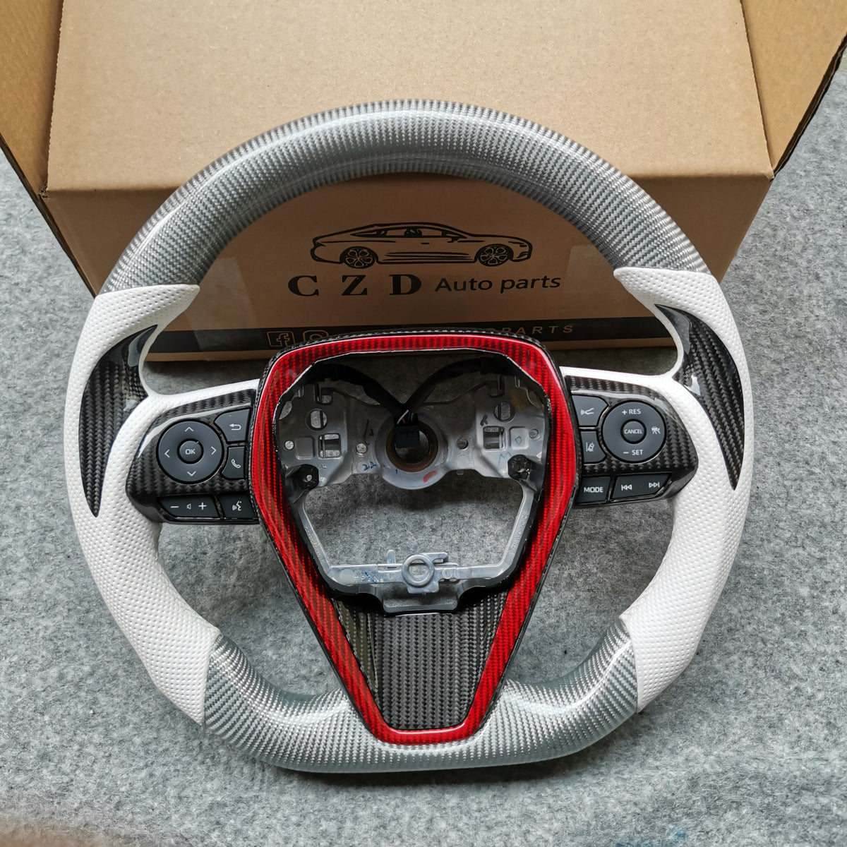 CZD 8thgen Camry SE/XSE/LE/TRD 2018-2022 carbon fiber steering wheel ...
