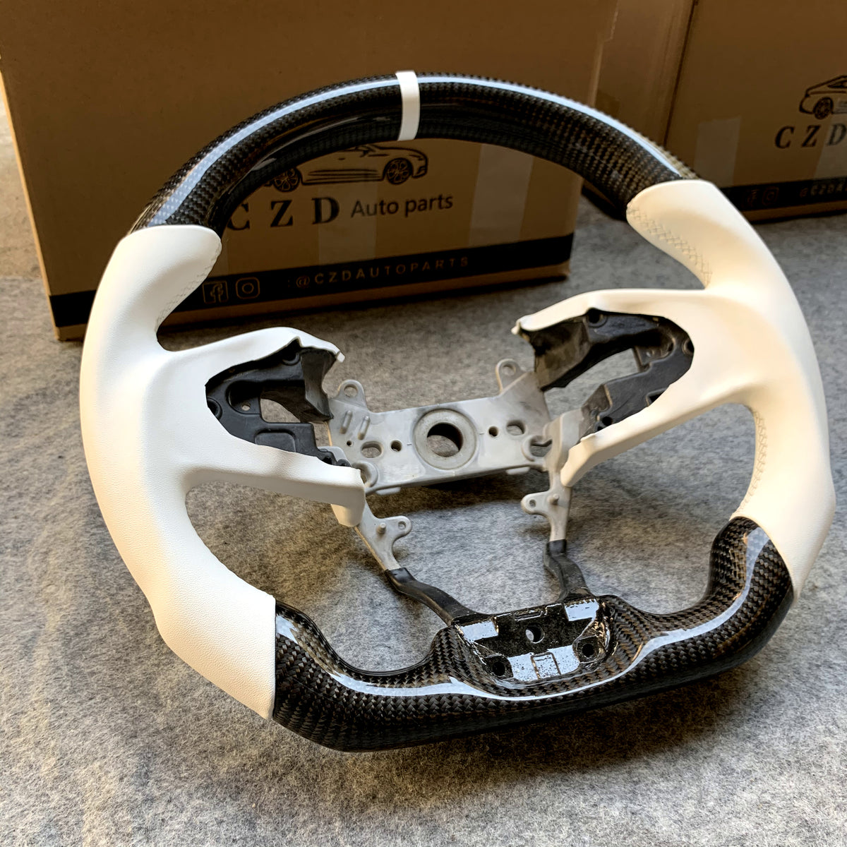 CZD FK8/ FK7 10th gen Civic steering wheel with carbon fiber – CZD ...