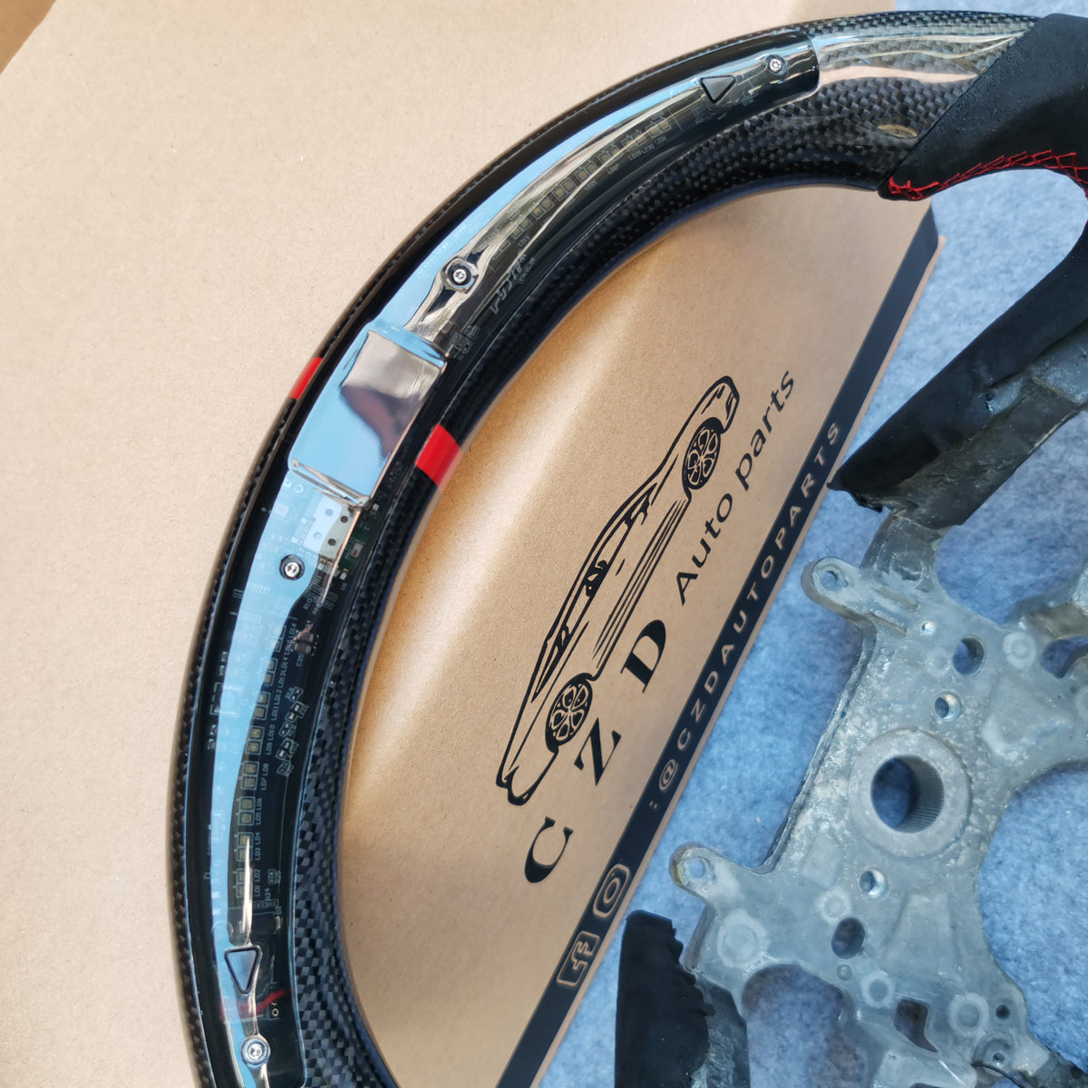 CZD 2013-2017 Honda 9th gen accord steering wheel with carbon fiber ...